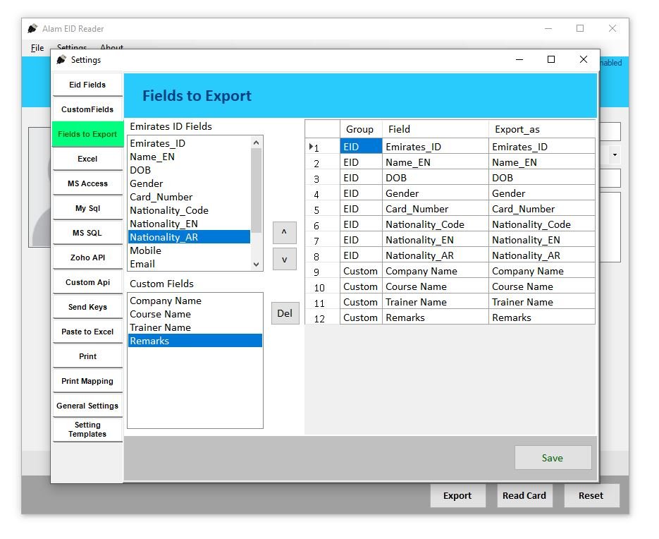 Emirates ID Reader Windows Desktop App | alampk.com
